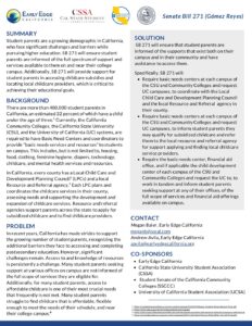 SB 271 Co-Sponsors Fact Sheet – Early Edge California
